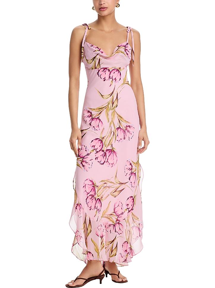 NICHOLAS Kamila Ruffled Cowl Gown